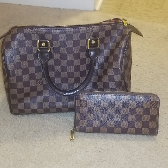 Louis Vuitton | Bags | Authentic Louis Vuitton Checkered Bag And Wallet ...